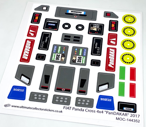 Lego Sticker Sheet for FIAT Panda Cross 4x4 "PanDAKAR" (MOC-144352) | U ...