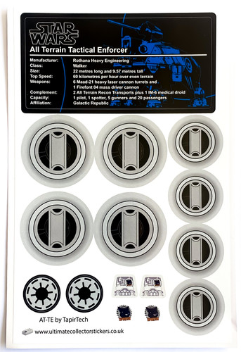 Sticker Sheet for UCS AT-TE by TapirTech | U C Stickers