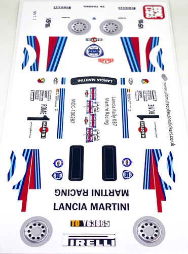 Sticker Sheet for Lancia Rally 037 Martini Racing (MOC-130287) | U C ...