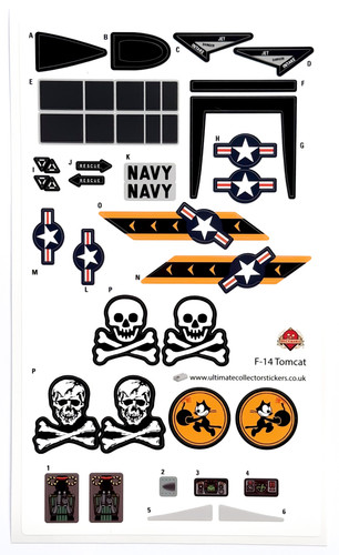 Sticker Sheet for F-14 Tomcat by BrickMania | U C Stickers