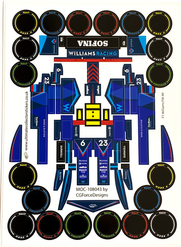 Lego Sticker Sheet for F1 Williams FW-44 by LegoCG (MOC-108043) | U C ...