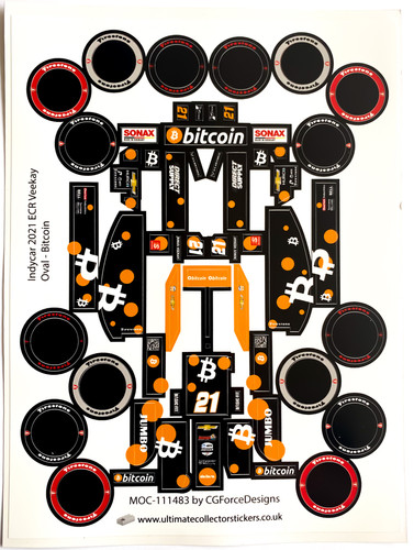Sticker Sheet for Indycar 2021 ECR Veekay Oval - Bitcoin by LegoCG (MOC ...