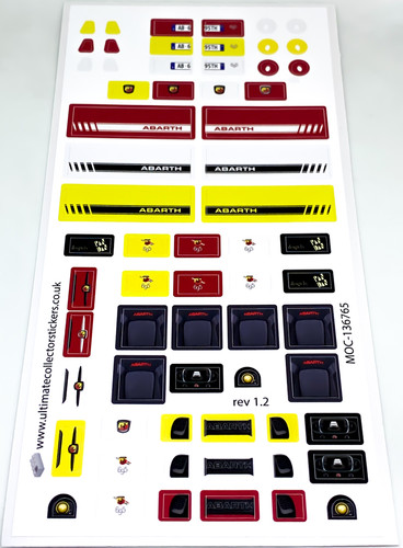 Lego Sticker Sheet for 695 Abarth Biposto (MOC-136765) by PanDanBrick ...