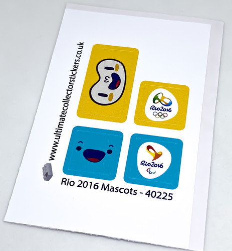 Sticker Sheet for Rio Olympics Mascots Limited Edition 40225 | U C Stickers