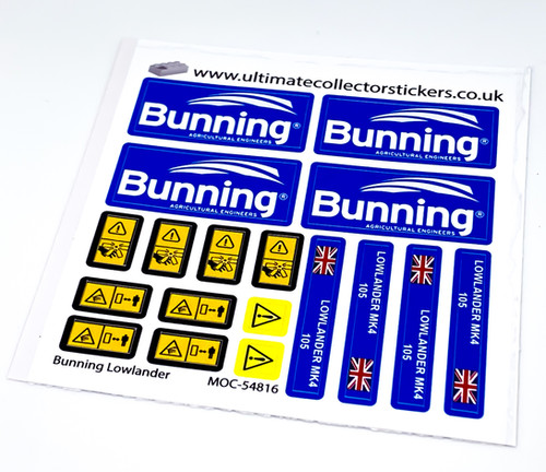 Sticker Sheet for Bunning Lowlander (MOC-54816) | U C Stickers