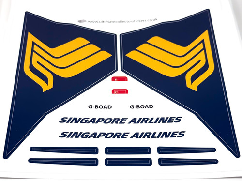 Lego Sticker Sheet for Concorde 10318 - Singapore Airlines | U C Stickers
