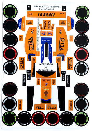 Sticker Sheet for Indycar 2023 AM Rossi Oval - Indy500 special (MOC ...
