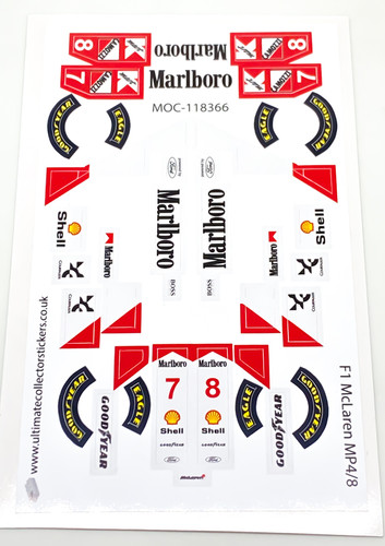 Lego Sticker Sheet for F1 McLaren MP4/8 by LegoCG (MOC-118366) | U C ...