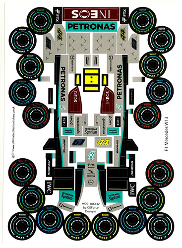 Lego Sticker Sheet for F1 Mercedes W13 by LegoCG (MOC-106442) | U C ...