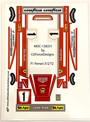 Lego Sticker Sheet for F1 Ferrari 312 T2 by LegoCG (MOC-128231) | U C ...