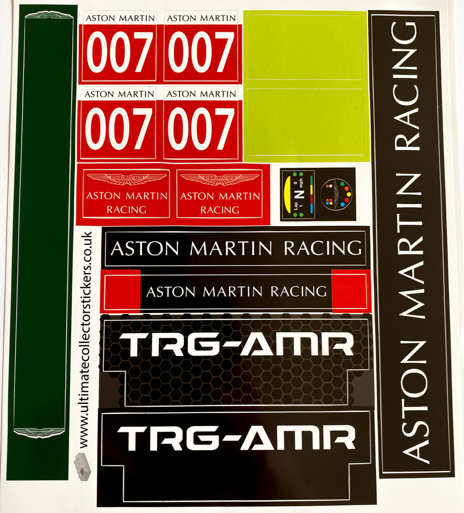 Lego Technic MOC Sticker for Aston Martin Vantage GT3 (Sheet 3) | U C ...