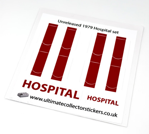 Sticker Set for Unreleased 1979 Hospital | U C Stickers