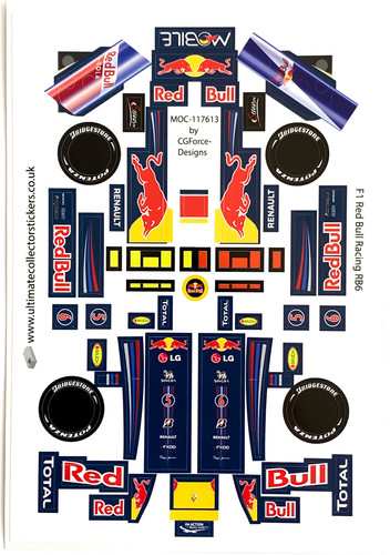 Lego Sticker Sheet for F1 Red Bull Racing RB6 by LegoCG (MOC-117613 ...