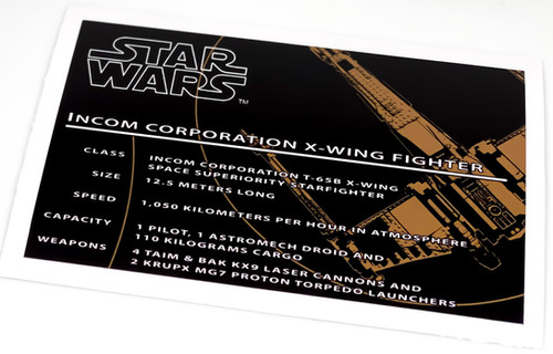 Lego Star Wars UCS Sticker for X-Wing Fighter 7191 | U C Stickers