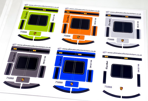 Lego MOC Sticker Sheet for Speed Champions Porsche 911 (75888) | U C ...