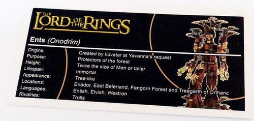 Lego The Lord of The Rings UCS Sticker for Ent (JK Brickworks) | U C ...