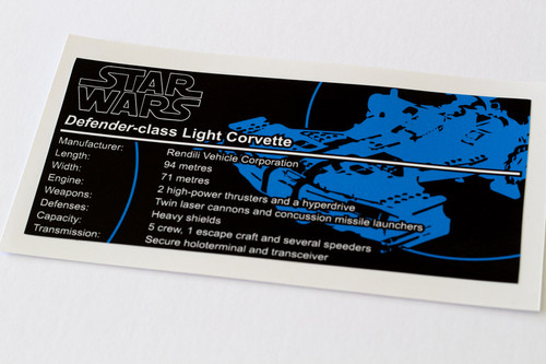 Lego Star Wars UCS Sticker for Jedi Cruiser 75025 | U C Stickers