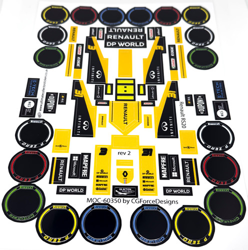 Lego Sticker Sheet for F1 Renault RS20 by LegoCG (MOC-60350) - v2 | U C ...