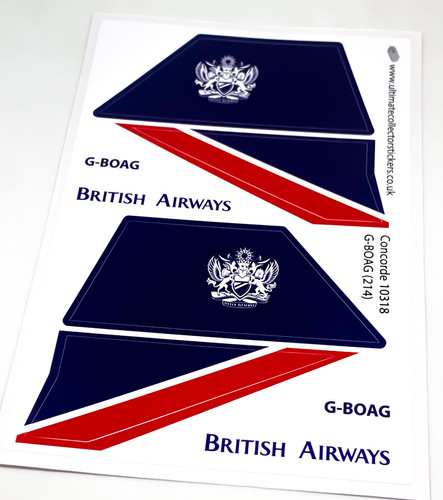 Lego Sticker Sheet for Concorde 10318 (G-BOAG 214) | U C Stickers