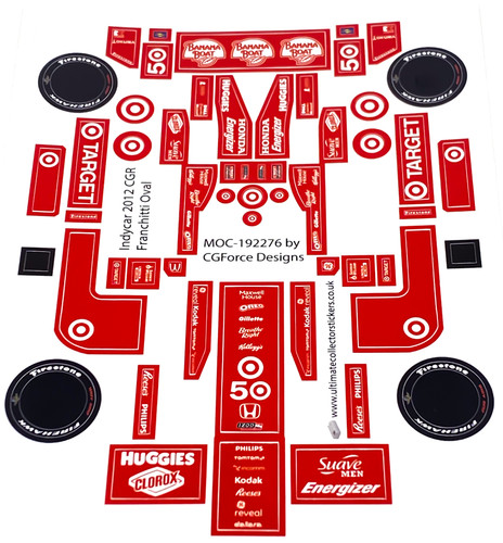 Sticker Sheet for Indycar 2012 CGR Franchitti Oval by LegoCG (MOC ...