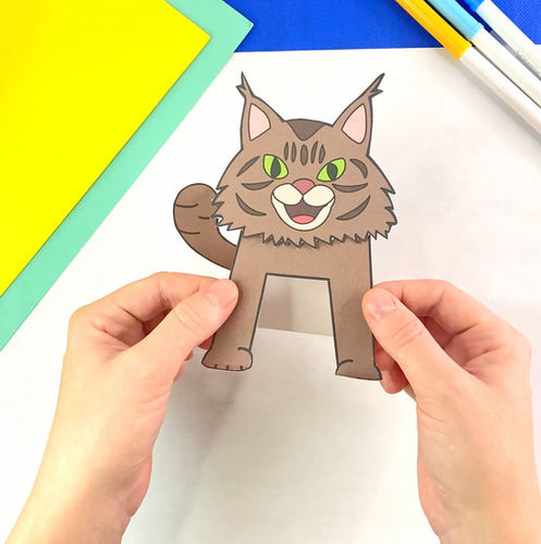 Cat Stand-Up Craft – Printable Activity for Kids! | FunHouseToys