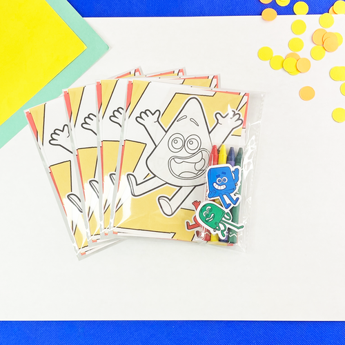 Colour Blocks Coloring Activity Set - Color Party Favor for Birthday ...