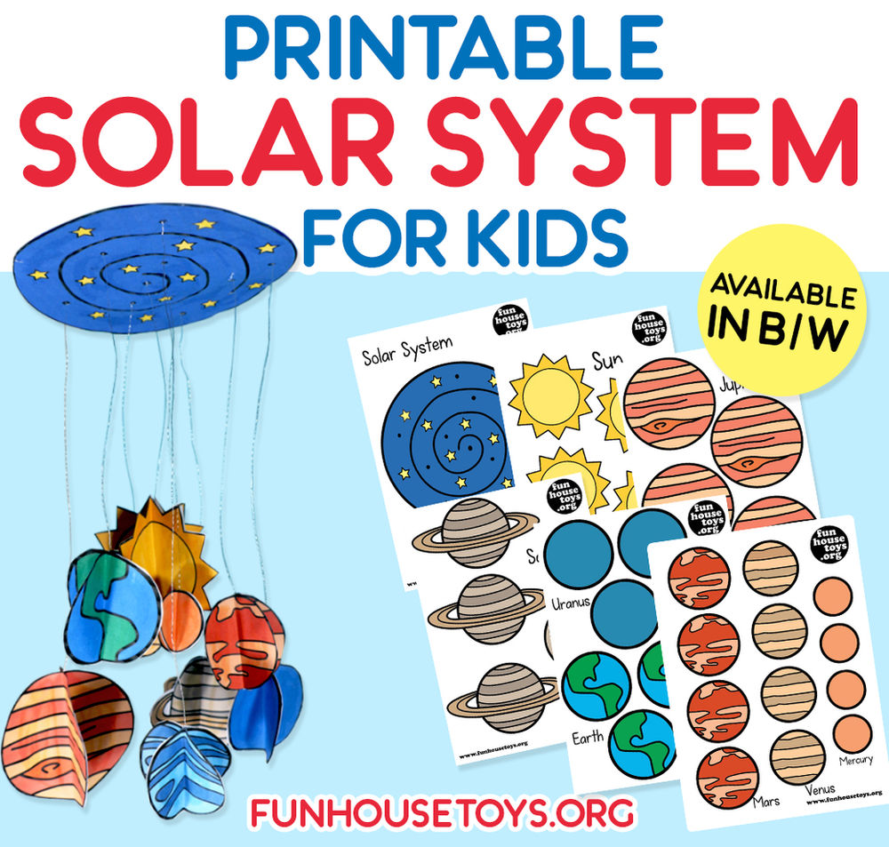 Printable 3D Solar System for Kids