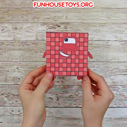 Number 100 Blocks Paper Toys, Cake Topper, Party Table Decoration ...