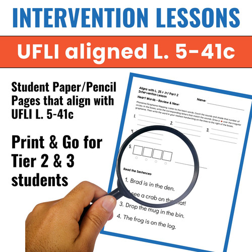 UFLI Aligned Intervention Lessons 5-41c | Laurautz