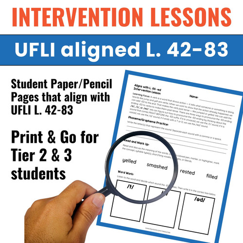 UFLI Aligned Intervention Lessons 42-83 | Laurautz