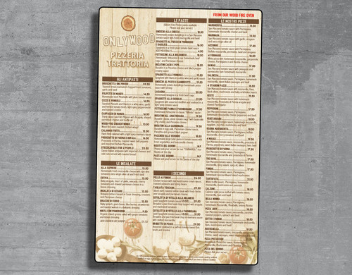 11 x 17 Flat Menus | 4Ever Menus