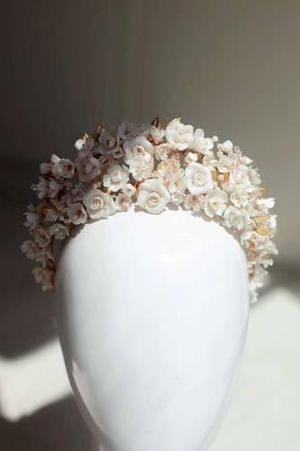 LE ROSE Flower Wedding Crown | Bridal jewelry | Italy