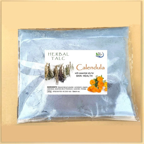 ORGANIC HERBAL TALC calendula for skin health | New Leaf Naturals