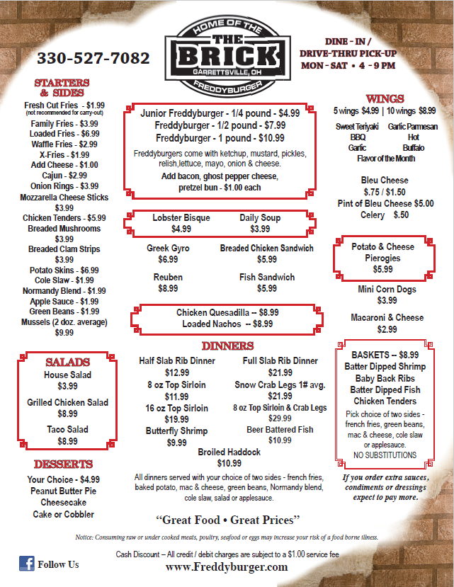 HOME | The Brick Tavern | Garrettsville, OH