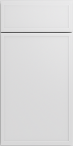 Edgeline White Sample Door - SAMPLE DOOR 12-7/8"W x 15-7/8"H | blisscabinets