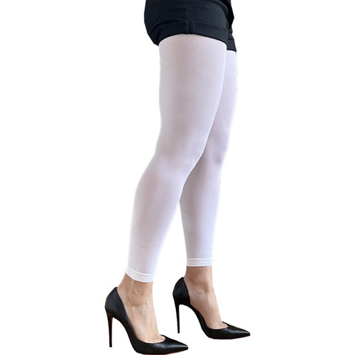 Collant Sans Pied Blanc Pour Femme 50 D | fantaisy.com