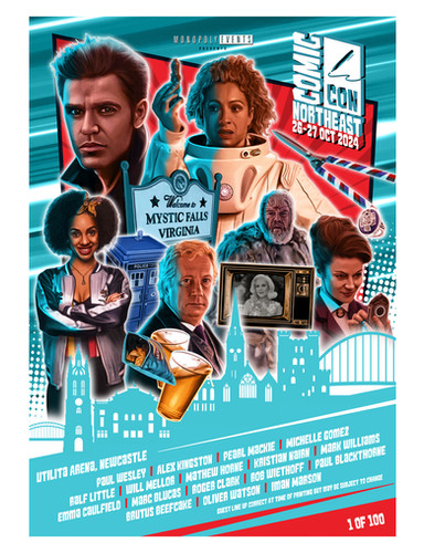 Official Limited Edition Numbered Comic Con North East Event Poster ...