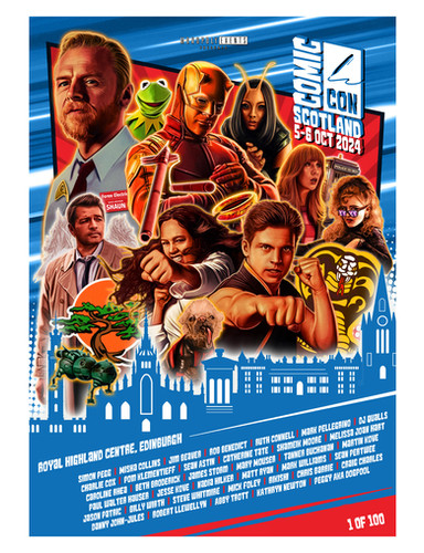Official Comic Con Scotland Limited Edition & Numbered A3 Event Poster ...