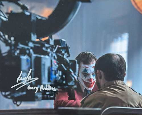 10x8" The Joker Gary Being Filmed Print Signed by Leigh Gill | Action ...