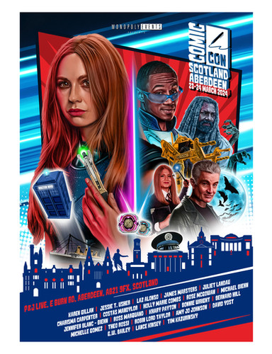 Official Comic Con Scotland Aberdeen A3 Event Poster | Action Force Toys