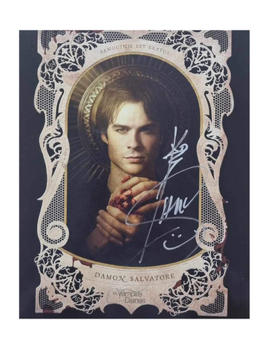 8x10" Vampire Diaries Print Signed by Ian Somerhalder | Action Force Toys