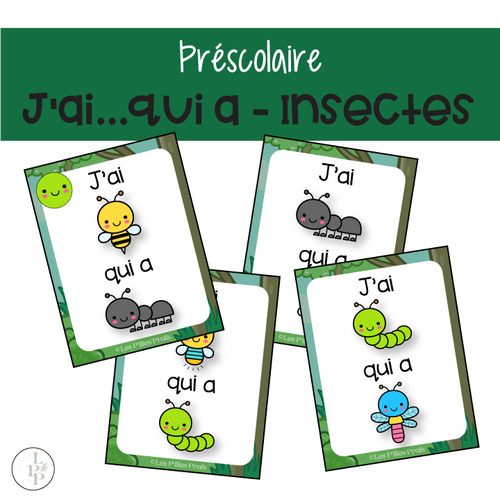 Insectes : J'ai...Qui a | Les p'tites profs
