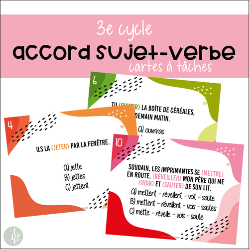 Les accords sujet - verbe | Les p'tites profs