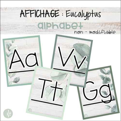 Eucalyptus : Alphabet | Les p'tites profs