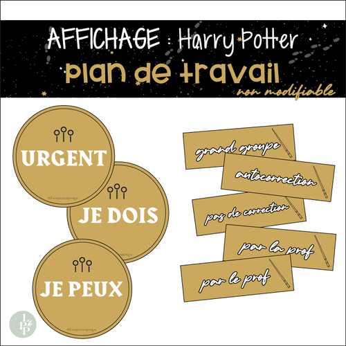 HP : Plan de travail | Les p'tites profs