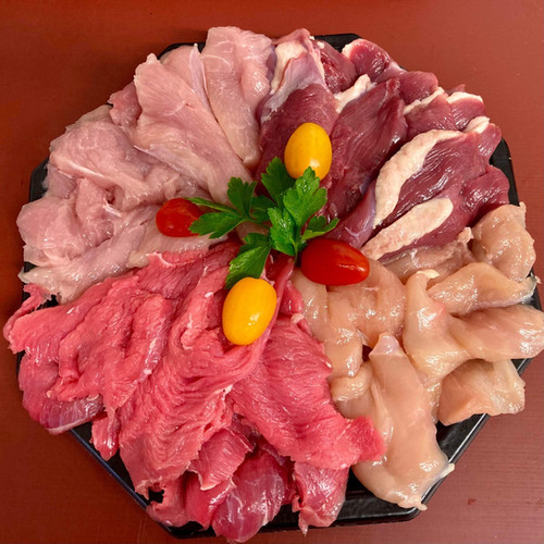 Assiette Assortiment pour Pierrade (4/5 pers) | DAVID ARTISANBOUCHER