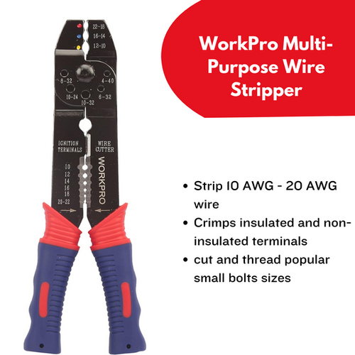 WorkPro Multi-Purpose Wire Stripper | AUTO DIAGNOSTICS 254