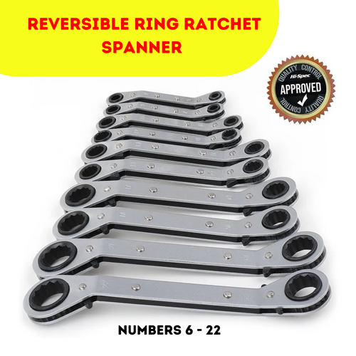 Reversible Offset Ring Ratchet Spanner Set | AUTO DIAGNOSTICS 254