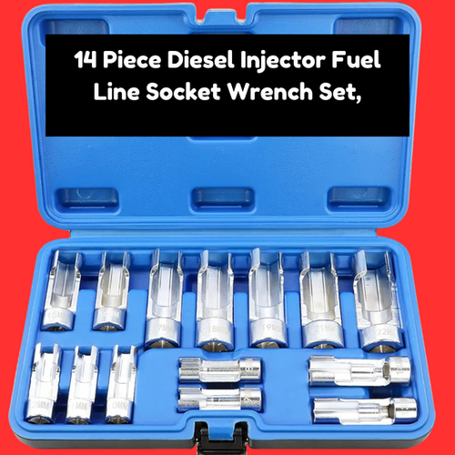 Diesel Injector Fuel Line Socket Wrench Kit | AUTO DIAGNOSTICS 254