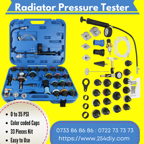 Vehicle Cooling System Radiator Pressure Tester Kit | AUTO DIAGNOSTICS 254